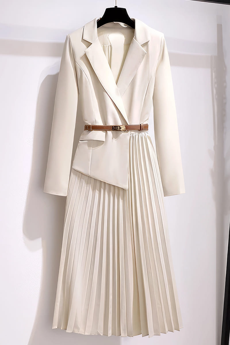 Robe Beige Chic pour Invitée au Mariage | Étoile Nuptiale – Etoile Nuptiale