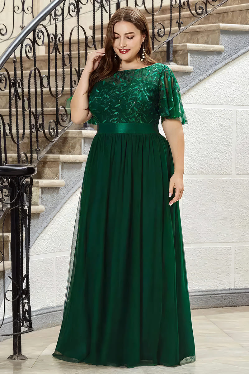 Robe Verte Chic pour Invitée au Mariage | Étoile Nuptiale – Etoile Nuptiale